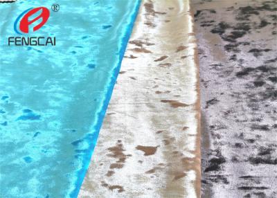 China Customize Crushed ice Polyester Spandex Velvet Fabric Knitting For Dress for sale