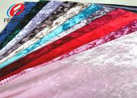 China KS VELVET 95% Polyester 5% Spandex Velvet Garment Fabric 58-60 Inch Tear Resistant for sale