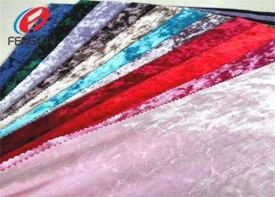 China KS VELVET 95% Polyester 5% Spandex Velvet Garment Fabric 58-60 Inch Tear Resistant for sale