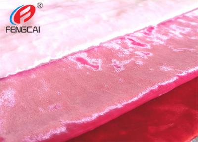 China Ice Korea Polyester Spandex Velvet Fabric 150cm Width 220gsm Knitting Shiny for Dress for sale