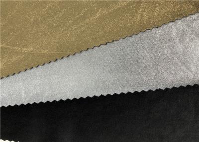 China Gold Silver Shiny Foil Printing Polyester Spandex Knit Fabric 150cm 220gsm for Leggings for sale