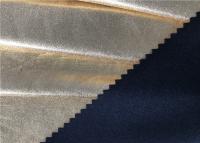 China Gold Silver Shiny Foil Printing Polyester Spandex Knit Fabric 150cm 220gsm for Leggings for sale