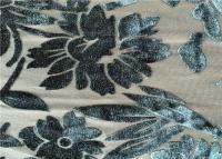 China Plain Dyed Burnout Spandex Velvet Fabric 180GSM Flame Retardant for Dress for sale