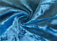 China 250gsm KS Polyester Spandex Velvet Fabric Crushed Ice Dress Fabric 150cm Width for sale