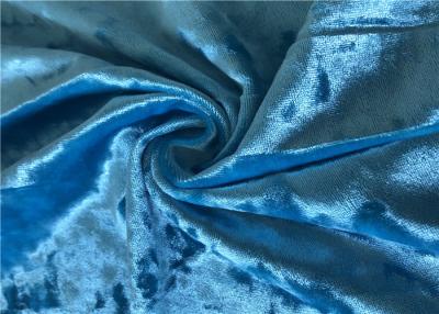 China 250gsm KS Polyester Spandex Velvet Fabric Crushed Ice Dress Fabric 150cm Width for sale