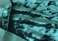 China Soft Ice Velvet Crushed Polyester Spandex Fabric 280gsm 150cm Width for Women Dress for sale