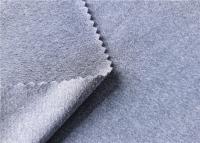 China Soft 160GSM Grey Cationic Melange Polyester Spandex Fabric 57/58 Inch for T-Shirt for sale