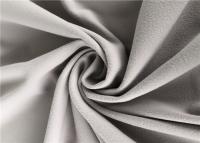 China 50D Polyester Spandex Fabric 240gsm Single Side Peached Stretch Interlock Knit for sale