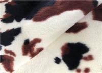 China 100% Polyester S Wave Animal Printed Velboa Sofa Velvet Upholstery Fabric 230GSM 150cm for sale