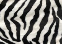 China Skin Print Velboa Faux Fur Fabric 100% Polyester Velvet 160cm Width 210gsm for sale
