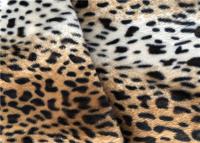 China Skin Print Velboa Faux Fur Fabric 100% Polyester Velvet 160cm Width 210gsm for sale