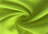 China EN20471 Fluorescent Hi Vis Pique Knitted Fabric 55% Polyester 45% Cotton 190GSM 160CM for sale