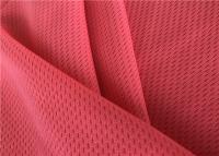 China 100% Polyester 140gsm Athletic Mesh Fabric Knitting Eyelet Breathable Bird Eye for sale