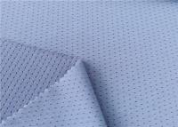China Solid Colour 200gsm Sports Mesh Fabric Polyester Spandex For T Shirt for sale