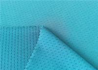 China Solid Colour 200gsm Sports Mesh Fabric Polyester Spandex For T Shirt for sale