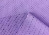 China Solid Colour 200gsm Sports Mesh Fabric Polyester Spandex For T Shirt for sale