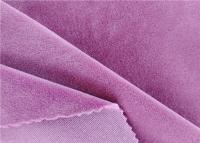 China 1.5mm Super Soft Velvet Polyester Spandex Fabric 150cm Width for Garment for sale
