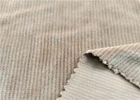 China Super Soft Stripe Velvet Fabric 95% Polyester 5% Spandex 150cm Width for Garments for sale