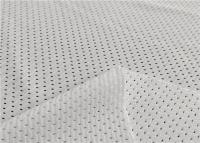 China White Polyester Spandex Mesh Fabric 280GSM 57/58 Inch Four Way Stretch for American Football Uniform for sale
