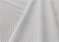China White Polyester Spandex Mesh Fabric 280GSM 57/58 Inch Four Way Stretch for American Football Uniform for sale