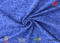 China 240GSM Polyester Spandex Melange Fabric 90% Polyester 10% Spandex Stretch Knit for Leggings Underwear Sportswear for sale