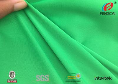 China Green Jacquard Knitted Polyester Spandex Fabric 200gsm 155cm Sportswear UV Resistant for sale