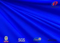 China Antimicrobial Blue Polyester Spandex Fabric 150cm Width 220gsm for Swimwear Underwear Leggings for sale