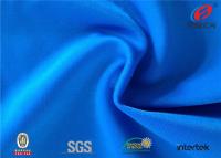 China Custom 80 Nylon 20 Spandex Swimwear Fabric 190GSM Blue Nylon Tricot for sale
