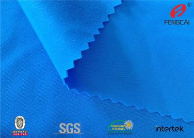 China Custom 80 Nylon 20 Spandex Swimwear Fabric 190GSM Blue Nylon Tricot for sale