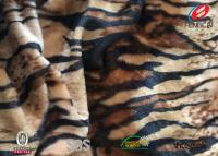 China Polyester Short Pile Velboa Fabric 152cm Width 250GSM for Chair Covers, Bags & Shoes with Animal Skin Patterns for sale