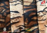 China Polyester Short Pile Velboa Fabric 152cm Width 250GSM for Chair Covers, Bags & Shoes with Animal Skin Patterns for sale