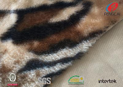China Polyester Short Pile Velboa Fabric 152cm Width 250GSM for Chair Covers, Bags & Shoes with Animal Skin Patterns for sale