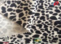 China Waterproof Leopard Print Velvet Fabric 180cm 270GSM Custom Pile Height for Sofa Car for sale