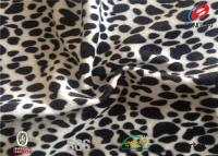 China Waterproof Leopard Print Velvet Fabric 180cm 270GSM Custom Pile Height for Sofa Car for sale