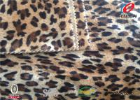 China Waterproof Leopard Print Velvet Fabric 180cm 270GSM Custom Pile Height for Sofa Car for sale
