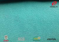 China Warp Knitting Polyester Velour Fabric 160cm 350GSM Solid Aqua Green Velvet Chair Fabric for sale