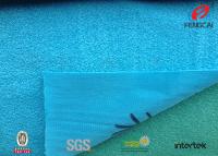 China Warp Knitting Polyester Velour Fabric 160cm 350GSM Solid Aqua Green Velvet Chair Fabric for sale