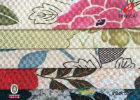 China Pineapple Design Velvet Upholstery Fabric 100% Polyester 150-200cm Width 250-300GSM Weight for sale