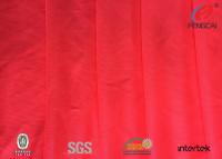 China Bright Red Polyester Fluorescent Material Fabric , High Visibility Uniform Fabric for sale