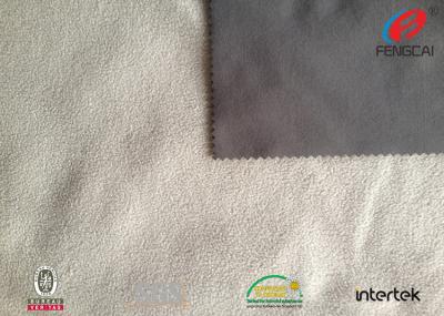 China Solid Color TPU Laminated Micro Polar Fleece Fabric - 280 GSM Weight, 155 CM Width, 4-Way Stretch Material for sale