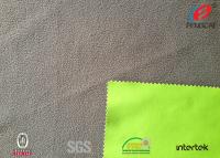 China Fluorescent Yellow 3-Layer TPU Coated Fabric 95% Poly 5% Spandex 340 GSM 160 CM Width for Softshell Jackets for sale