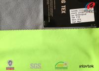 China Fluorescent Yellow 3-Layer TPU Coated Fabric 95% Poly 5% Spandex 340 GSM 160 CM Width for Softshell Jackets for sale