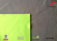 China Fluorescent Yellow 3-Layer TPU Coated Fabric 95% Poly 5% Spandex 340 GSM 160 CM Width for Softshell Jackets for sale