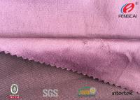 China 75D FDY 140gsm Heavy Faux Suede Upholstery Fabric - 150cm Width, 0.5mm Pile Height for Sofa and Shoe Manufacturing for sale