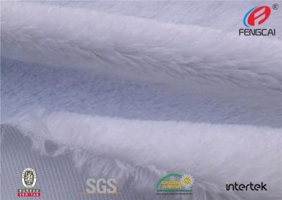 China Plushed Weft Knitted PV Velvet Fabric for Soft Toys 10-20mm Pile Height 150cm for sale