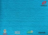China Dry Fit Mercerized Polyester Tricot Knit Fabric For Cloth One Side Brushed for sale