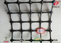 China Fiberglass Geogrid Reinforcing Fabric 2.5m Width 30-300 kN/m Tensile Strength for Road Construction for sale