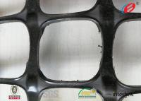 China Polyester Geogrid Mesh Soil Reinforcement Fabric 50M Length 1-6M Width 25-300kN/m Strength for sale