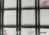 China Fiberglass Geogrid Reinforcement Fabric 1-6m Width with 20-400 kN/m Tensile Strength for Road Construction for sale
