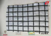 China Colgrill R Fiberglass Geogrid 25-400 kN/m Tensile Strength for Asphalt Reinforcement 1-6M Width for sale